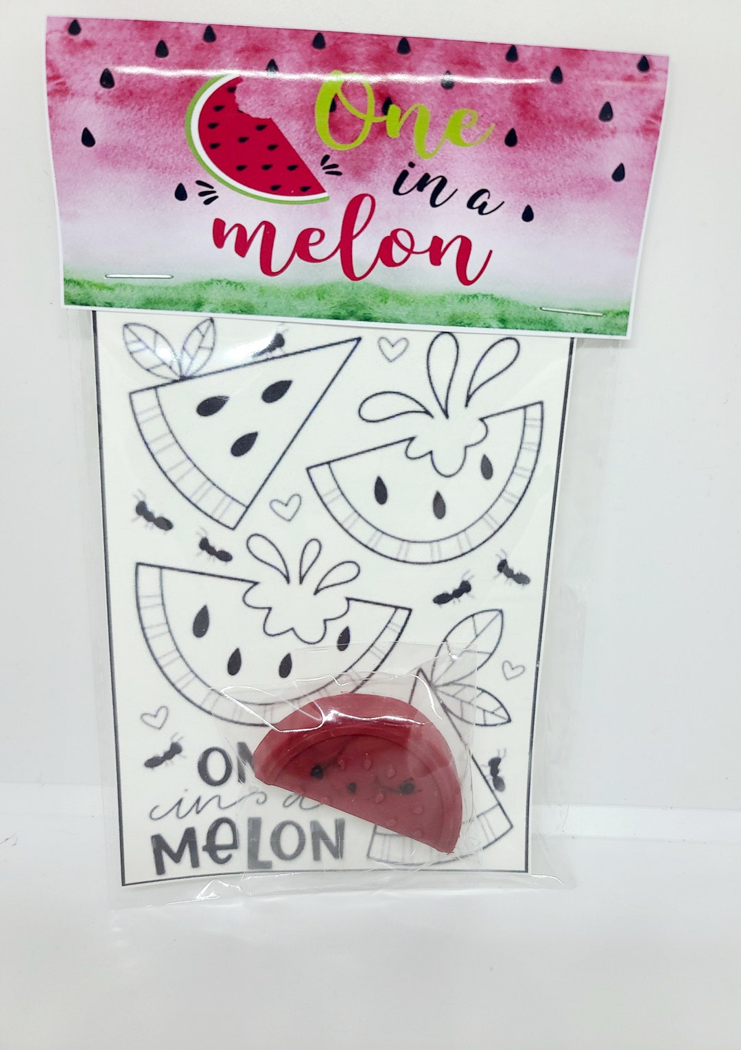 One in a Melon Coloring and Crayon Birthday Party Favor Pack - Etsy