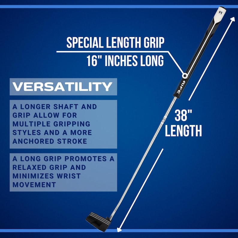 Rife ENZO Putter - 38 Inches Extra Long Total Length With Extra Long ...