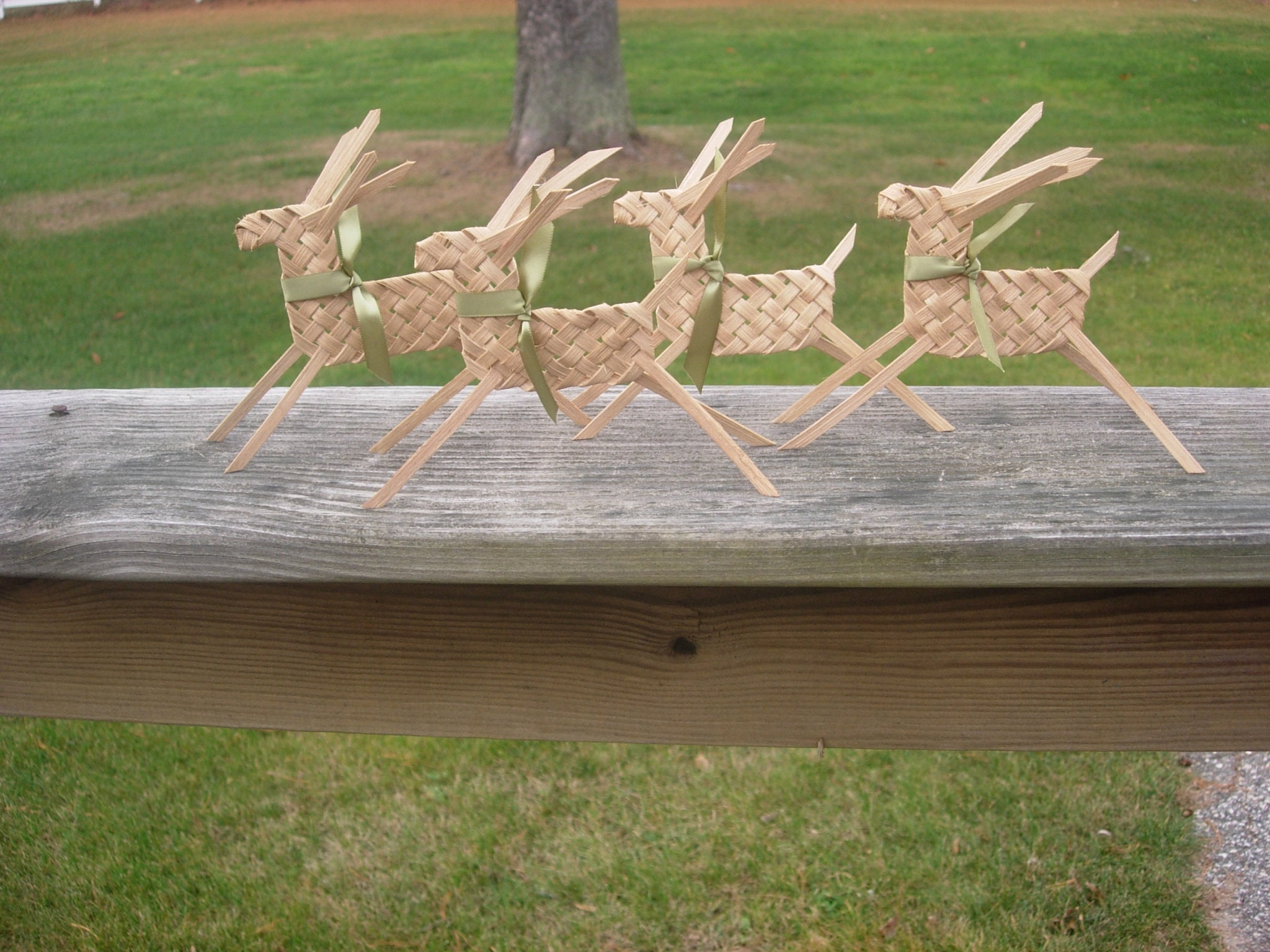 Pattern Woven Reindeer Ornament | Etsy