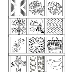Coloring Book Pages of Baskets - Etsy