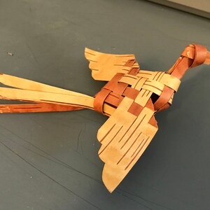 PATTERN: Birch Bark Woven Bird - Etsy