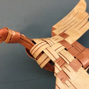 PATTERN: Birch Bark Woven Bird - Etsy