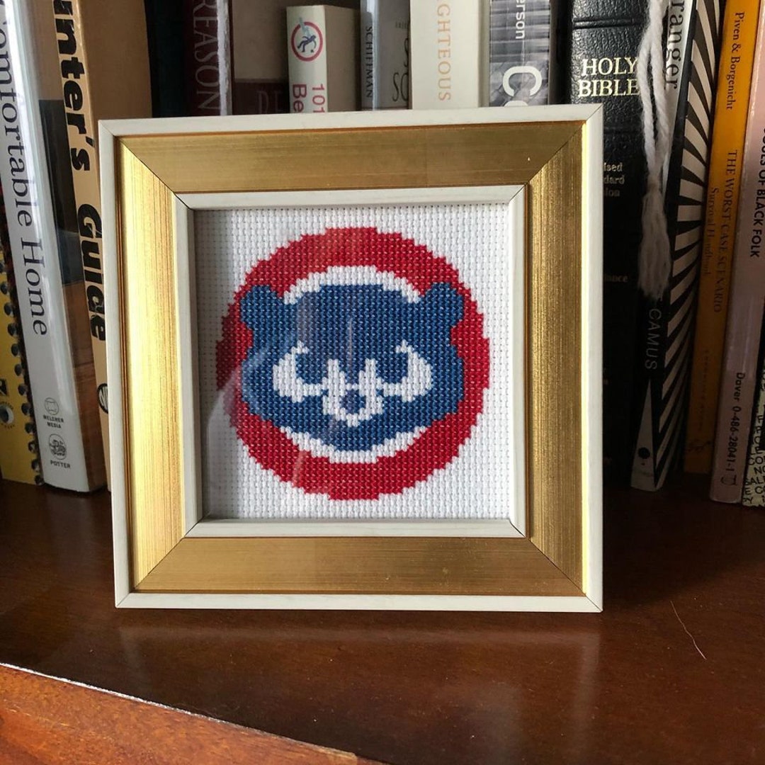 Chicago Cubs Cross Stitch Pattern 4" X 4" ***pattern Only*** - Etsy