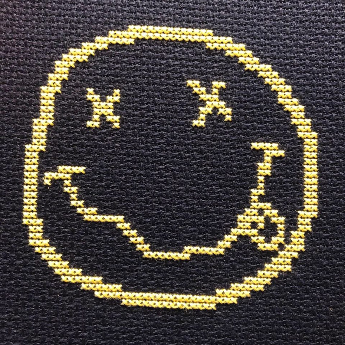 Nirvana Logo Cross Stitch 4x4 pattern Only - Etsy