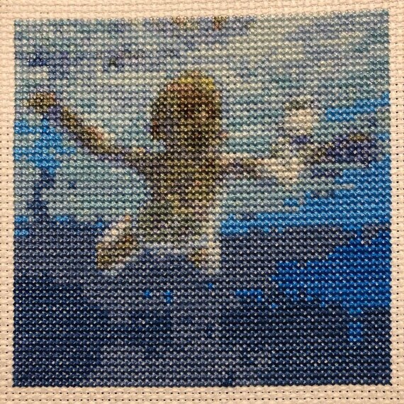 Nirvana Nevermind Cross Stitch Album Cover Pattern ***pattern only ...