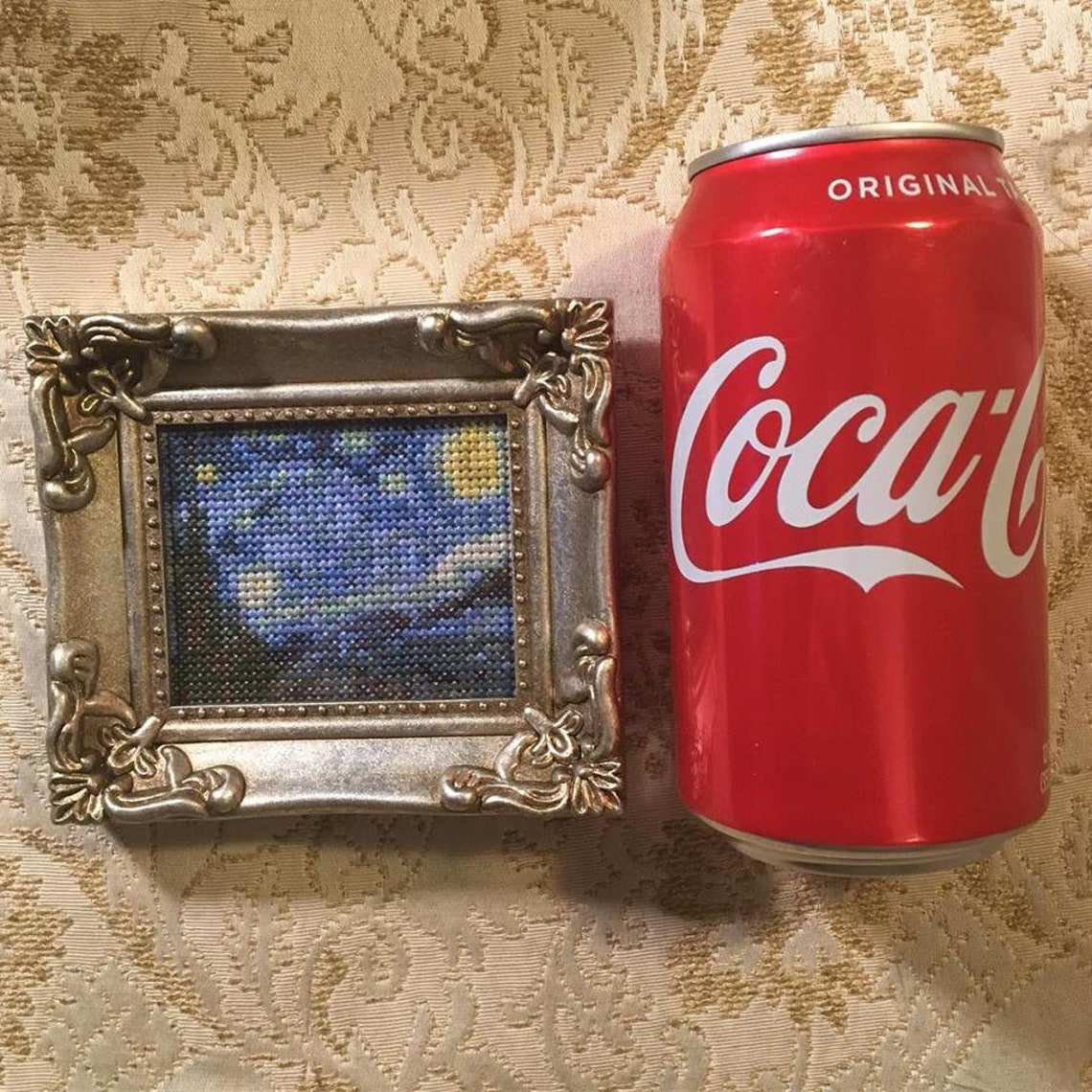 Mini Starry Night Cross Stitch Pattern Van Gogh ***pattern Only*** - Etsy
