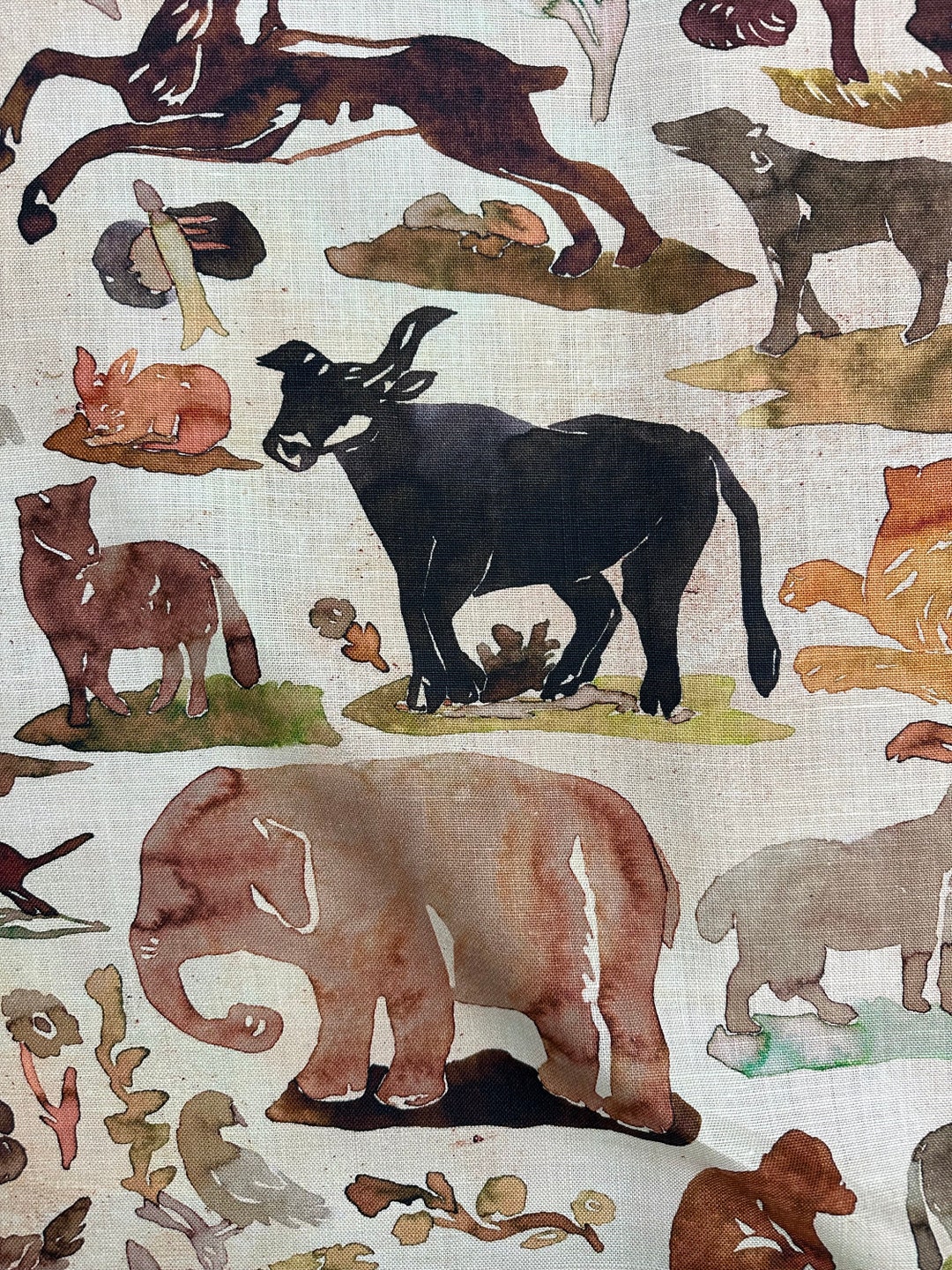 Opuzen Menagerie Fabric Yardage - Etsy
