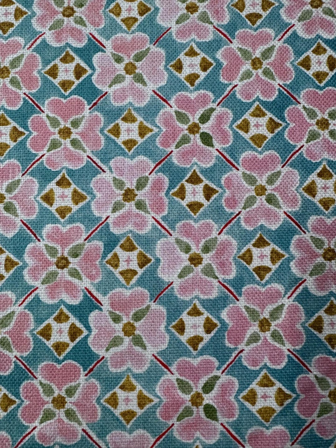 Anna Spiro "flora" Fabric Yardage in Color "sea Mist" - Etsy