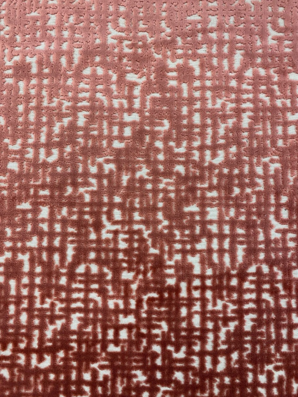 Coral Pink Velvet Fabric Remnant With a Crisscross/plaid - Etsy
