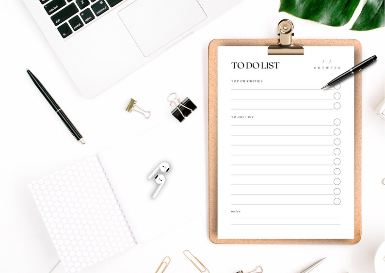 Printable to Do List PNG Planner Checklist Task Lists Instant Download ...