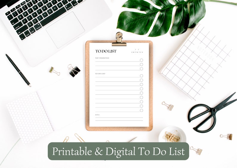 Printable to Do List PNG Planner Checklist Task Lists Instant Download ...