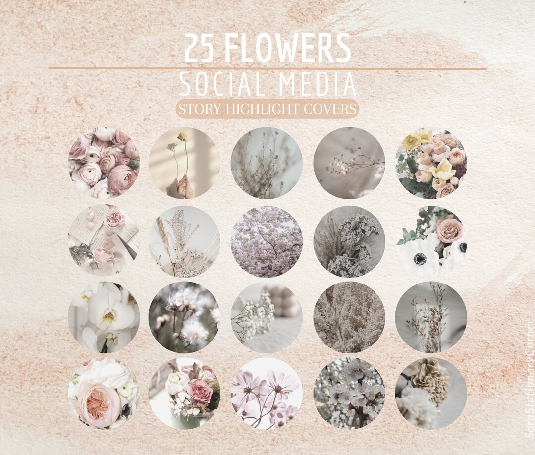 25 Instagram Highlight Covers Flowers Highlight Icons Pink Instagram ...