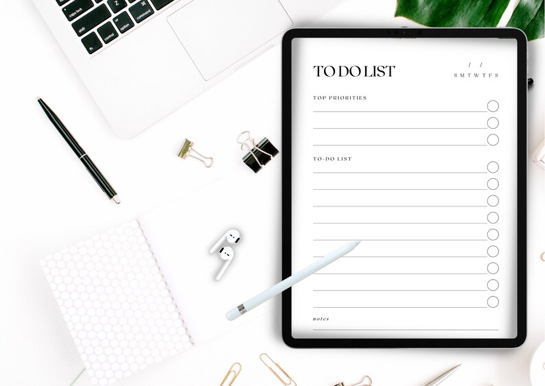 Printable to Do List PNG Planner Checklist Task Lists Instant Download ...
