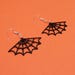 Black Spider Web Earrings, Cobweb Earrings, 3d-printed Sterling Silver ...