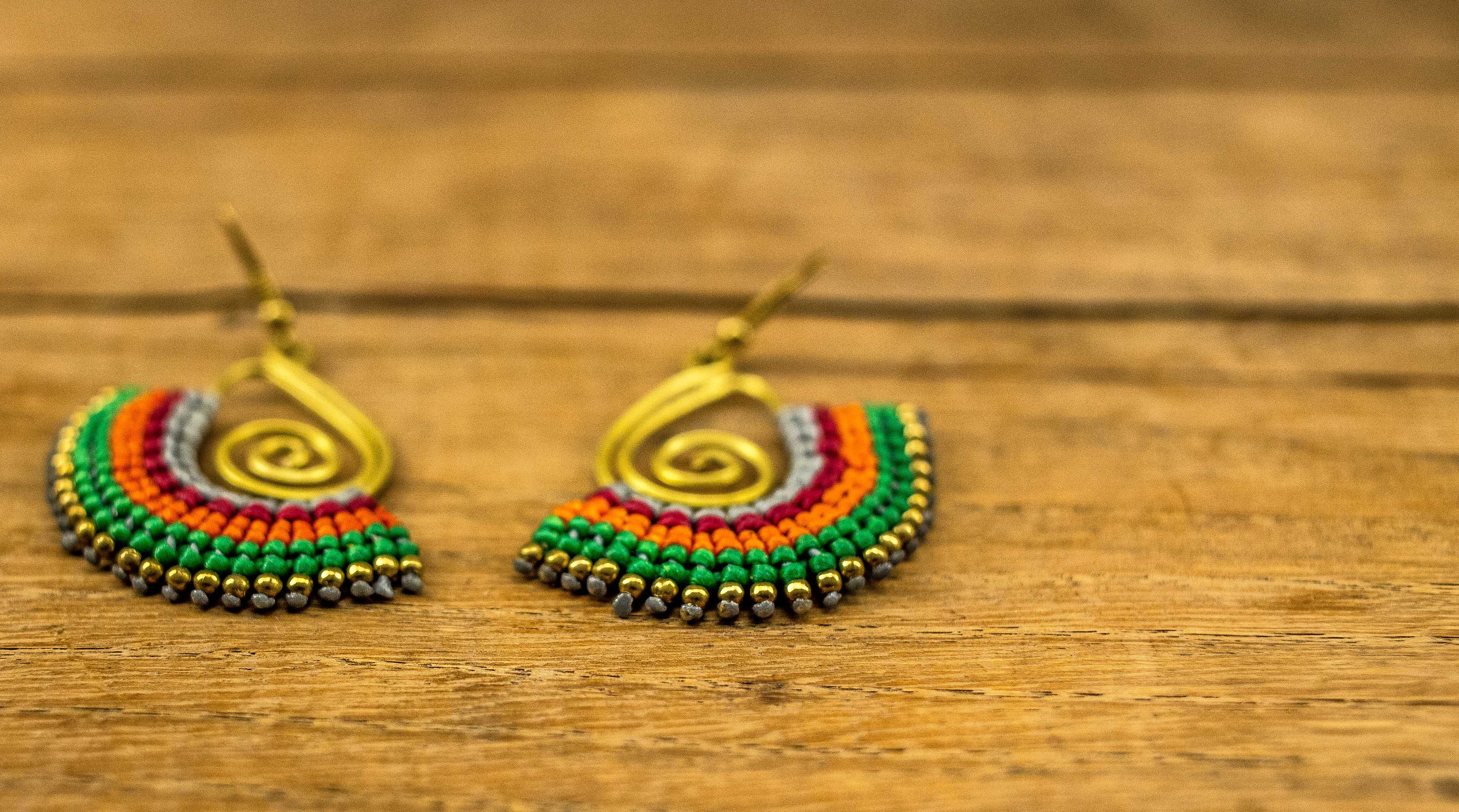 Micro Macrame Earrings - Etsy