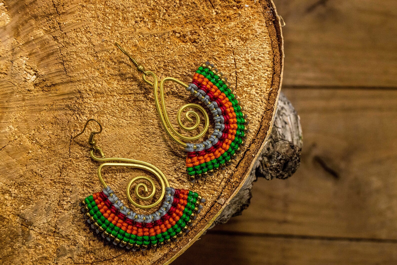 Micro Macrame Earrings - Etsy