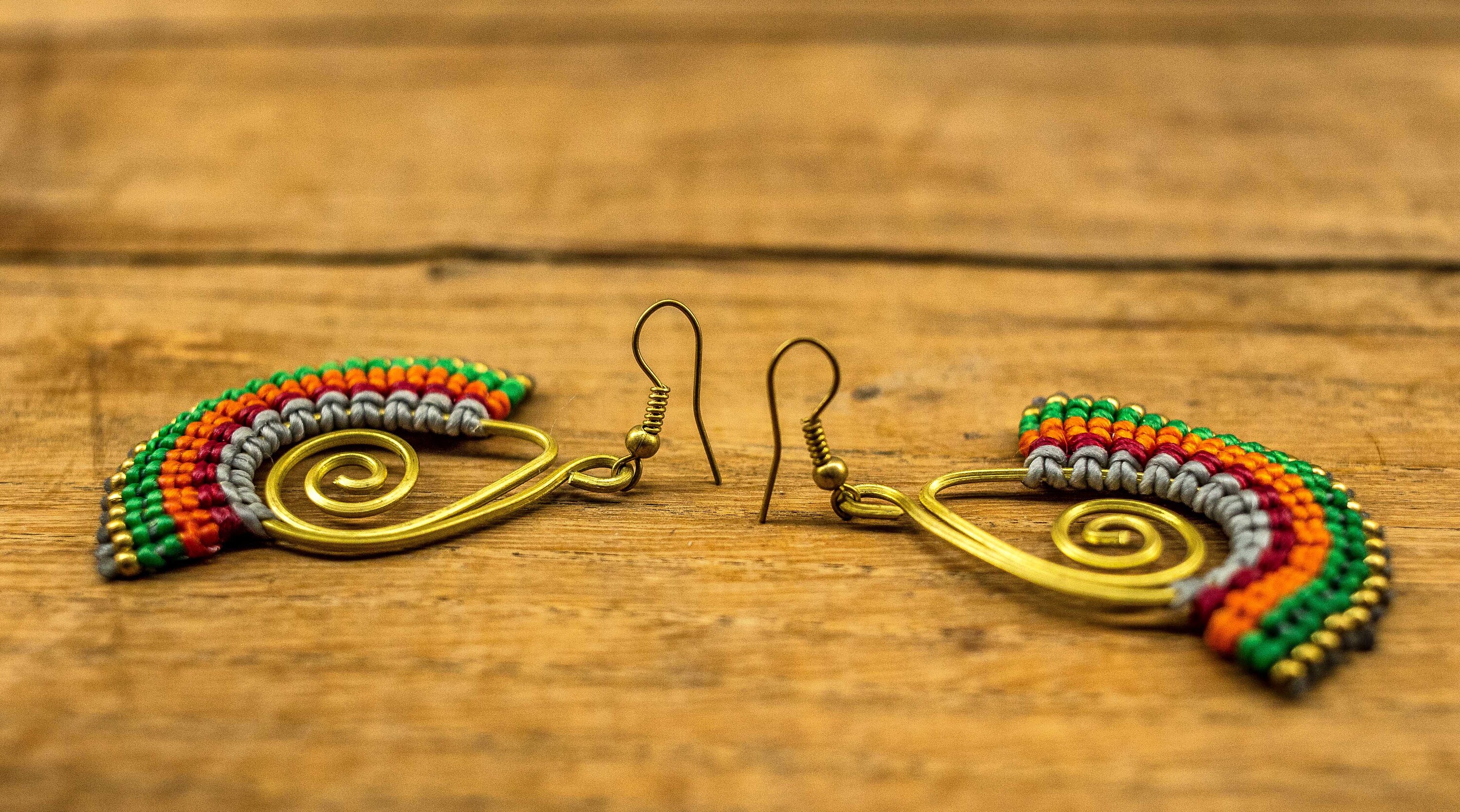 Micro Macrame Earrings - Etsy