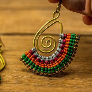 Micro Macrame Earrings - Etsy