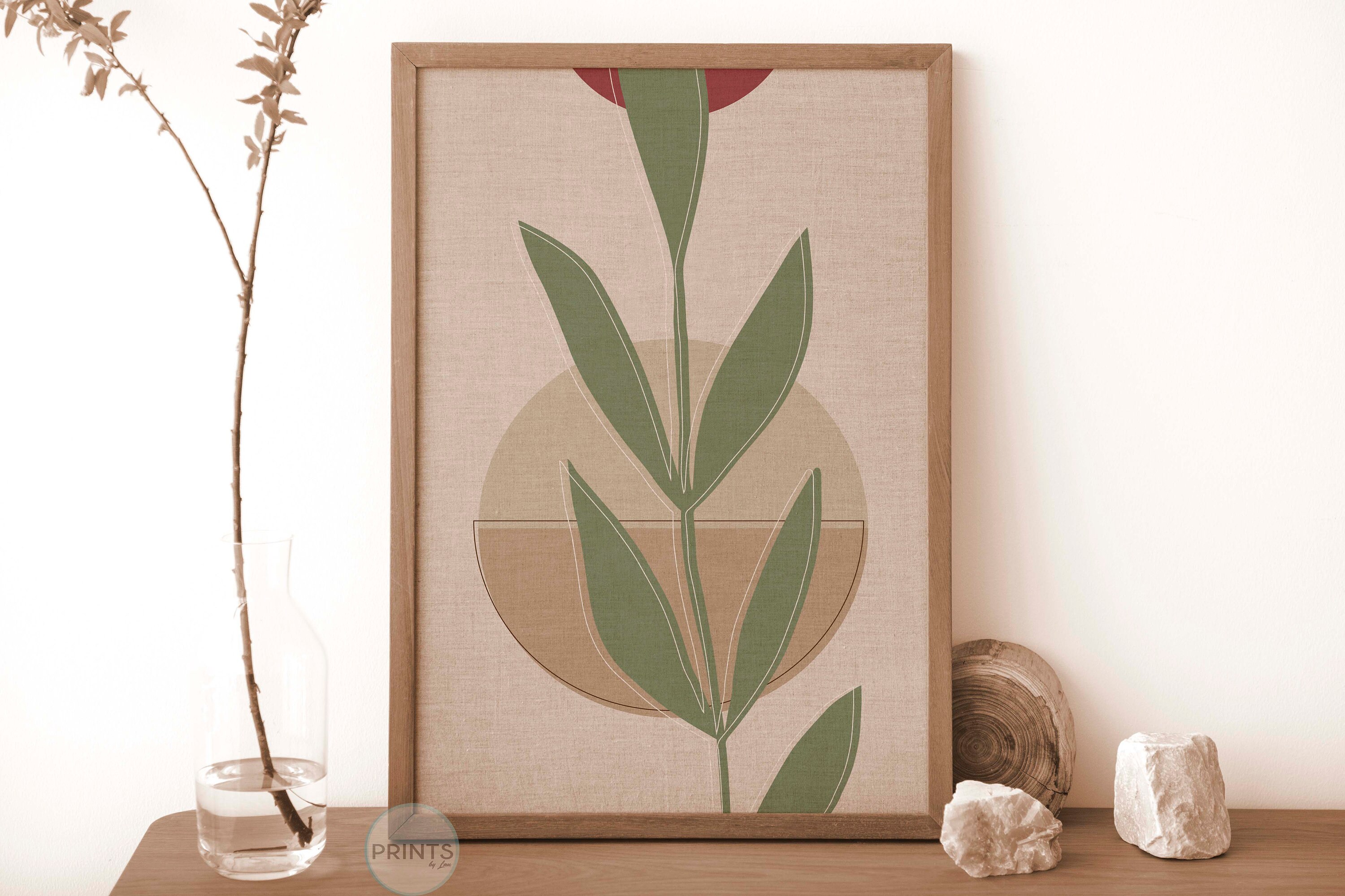 PLANT Wall Art Decor, Plant Printable Room Decoration, Set of 3, Boho ...