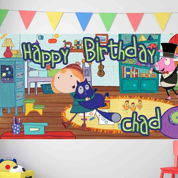 Peg and Cat Backdrop - Etsy