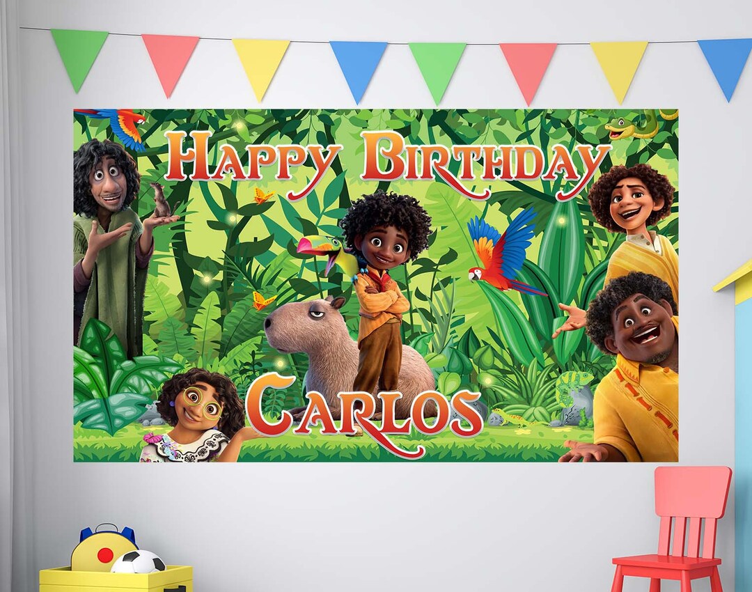 Encanto Birthday, Encanto Birthday Banner, Custom Encanto Backdrop ...