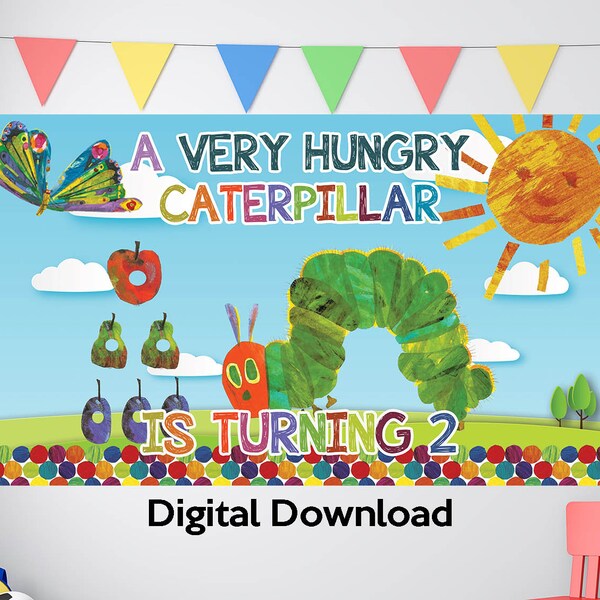 Caterpillar Banner - Etsy