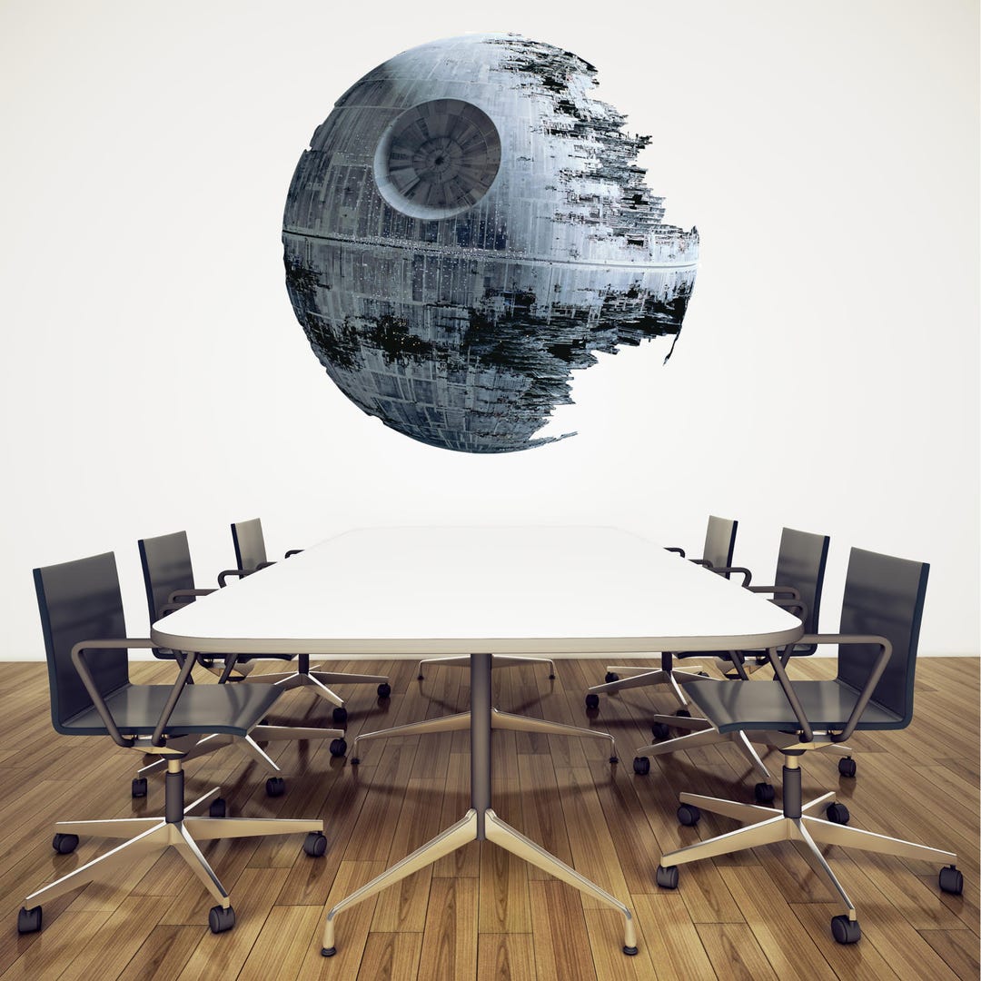 Space Wall Decal, Space Art Decor, Death Star Decal, Galaxy Decal, Star ...