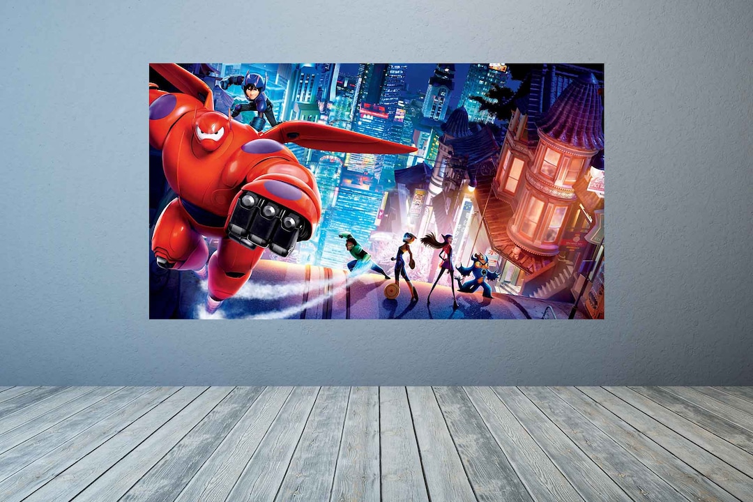 Baymax Mural, Baymax Art Decor, Big Hero 6 Decal,baymax Decal,fathead ...
