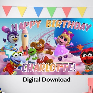 Muppet Babies Birthday Banner - Etsy