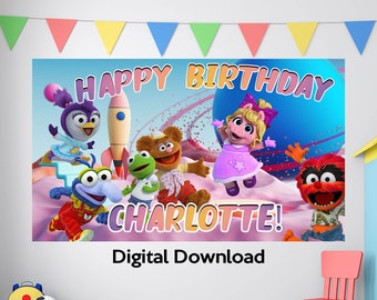 Muppet Babies Birthday Banner - Etsy
