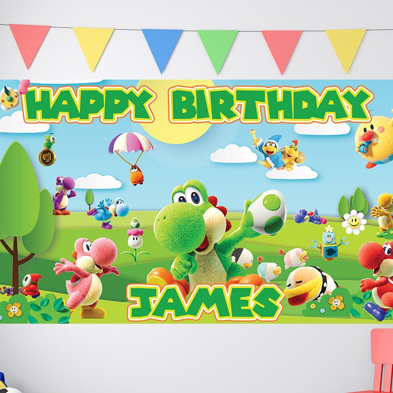 Yoshi Birthday Party - Etsy