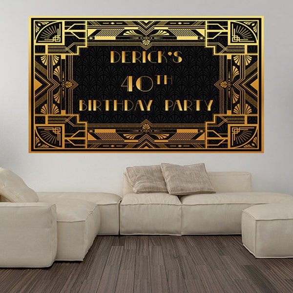Great Gatsby Backdrop - Etsy