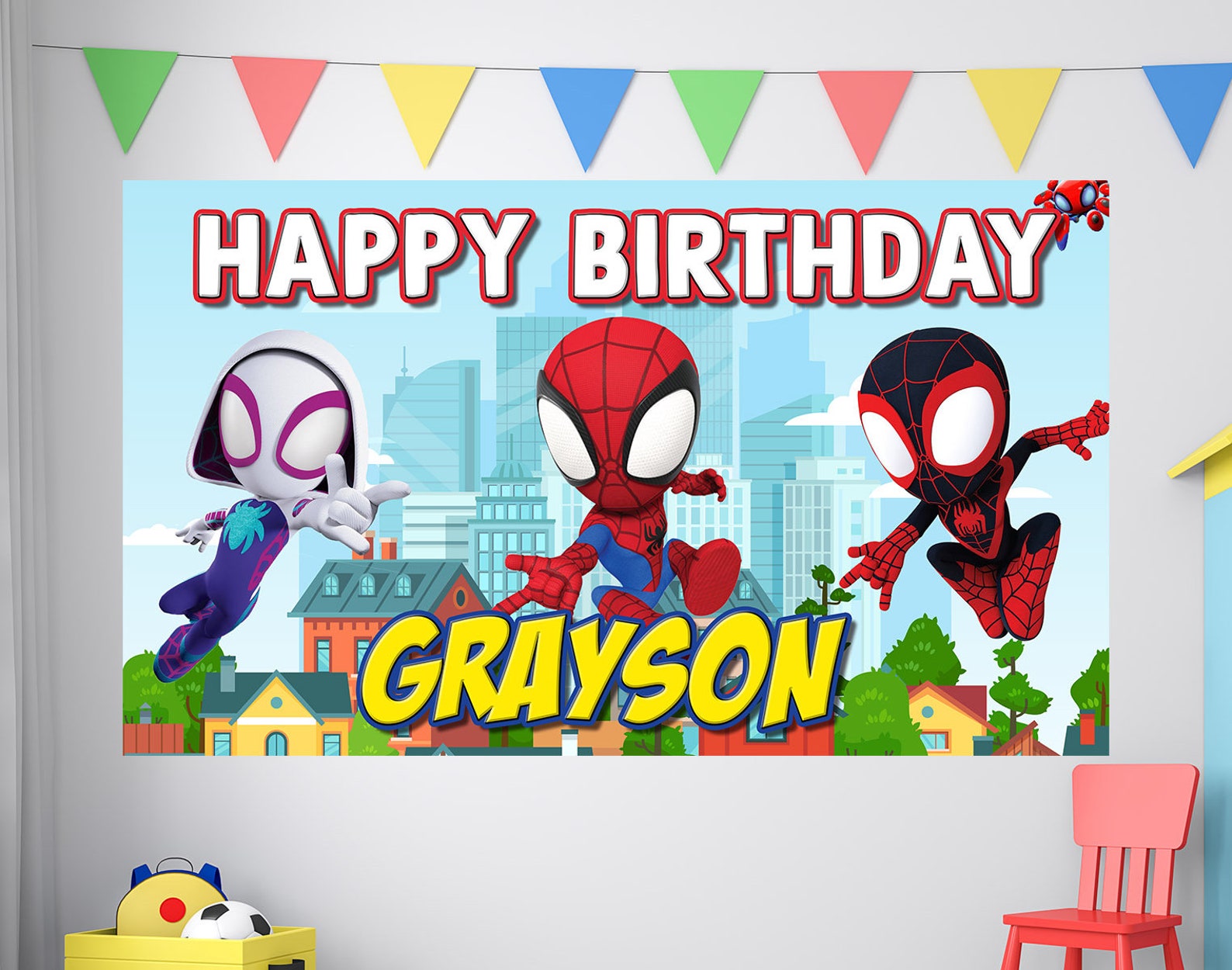 Spiderman Birthday Spiderman Birthday Banner Custom - Etsy