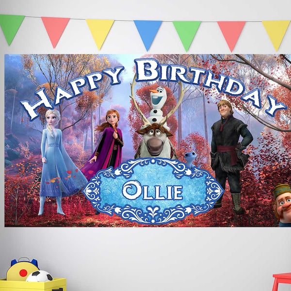 Frozen Backdrop - Etsy