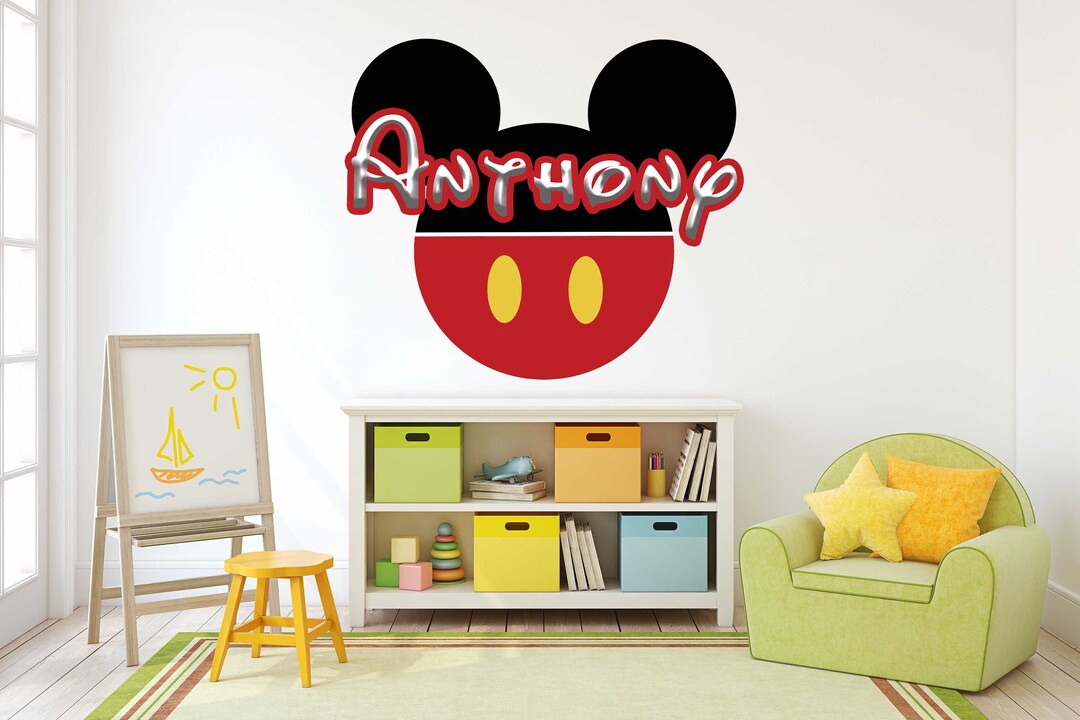 Disney Decals, Mickey Decal, Mickey Art,removable Decals, Disney Art ...