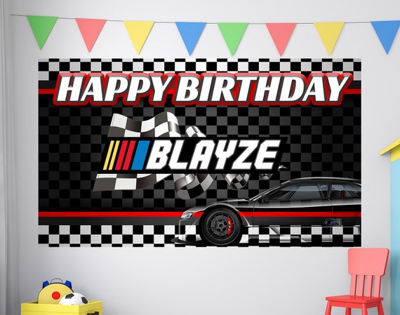 Nascar Birthday Nascar Birthday Banner Custom Racing - Etsy