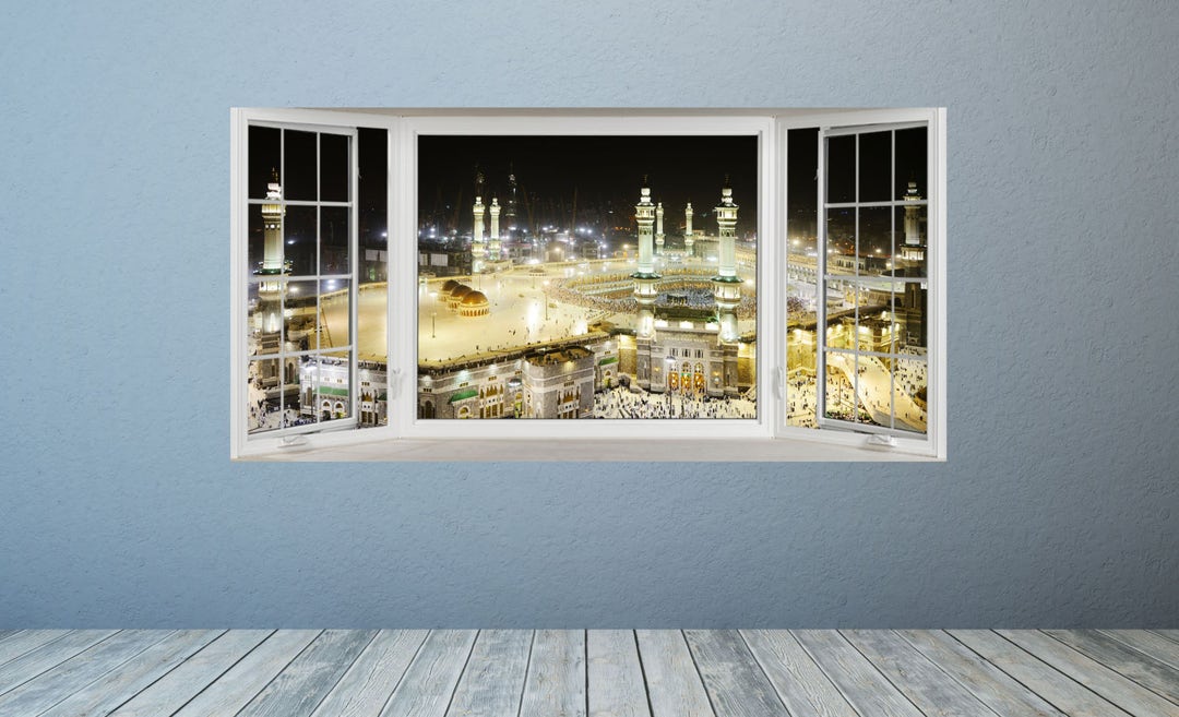 Islamic Wall Decal, Kaaba Wall Murals, Mecca Wall Mural Decals, Islamic ...