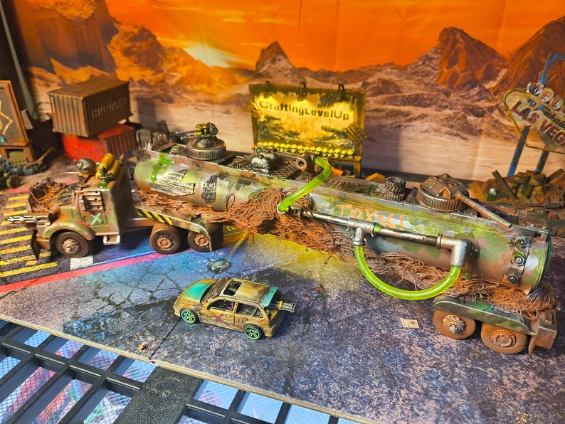 Gaslands Toxic War Rig: Massive Scale 14" Apocalyptic Semi With Modular ...