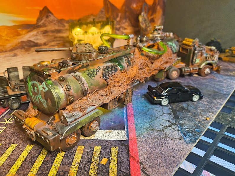 Gaslands Toxic War Rig: Massive Scale 14" Apocalyptic Semi With Modular ...