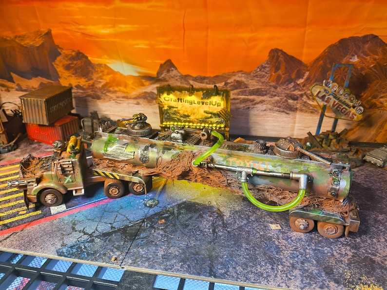 Gaslands Toxic War Rig: Massive Scale 14" Apocalyptic Semi With Modular ...