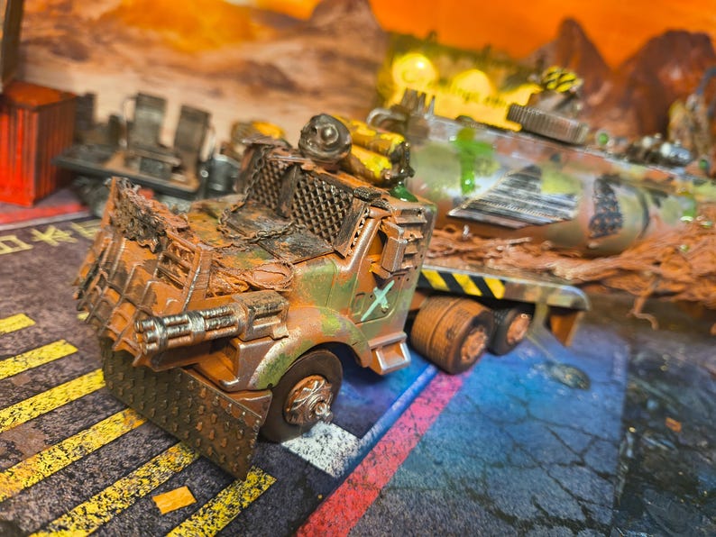 Gaslands Toxic War Rig: Massive Scale 14" Apocalyptic Semi With Modular ...