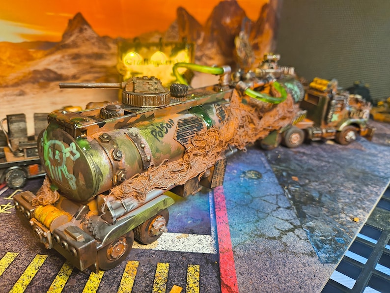Gaslands Toxic War Rig: Massive Scale 14" Apocalyptic Semi With Modular ...
