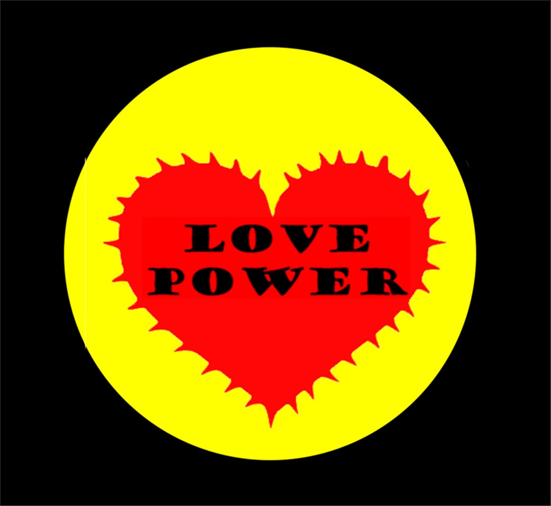 Love Power Button, Red Heart, 2.25 Pinback - Etsy