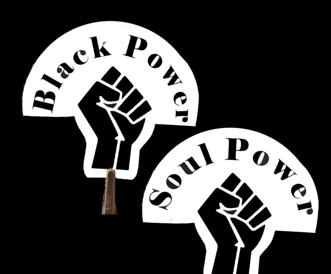Black Power / Soul Power STICKER, Glossy Finish, Die Cut - Etsy