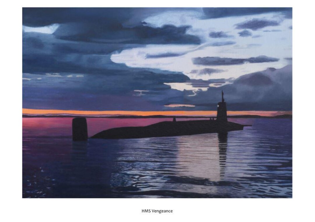 HMS Vengeance A4/A3 Submarine Royal Navy Art Print - Etsy UK