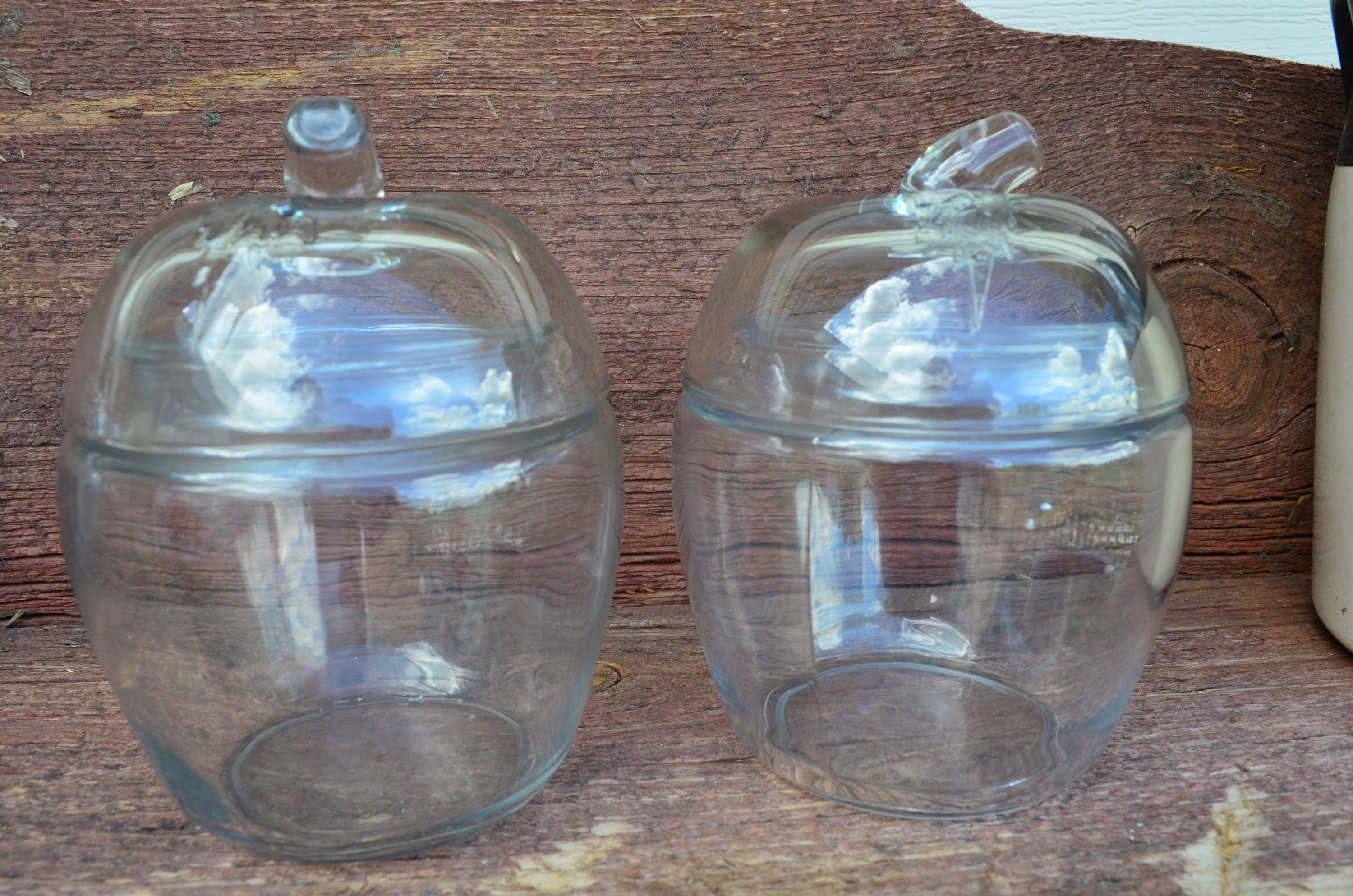 Petite Apple-shaped Glass Jars With Lids for Teacher Appreciation ...
