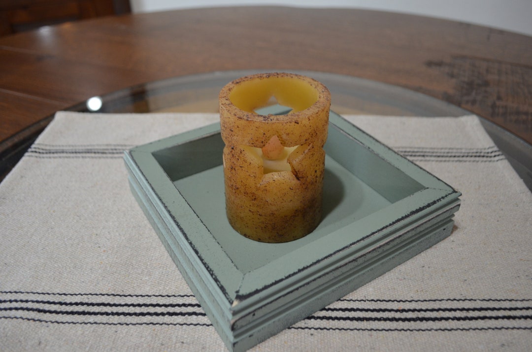 Rustic Candle Box - Tray Farmhouse Country Kitchen Bathroom Vanity ...