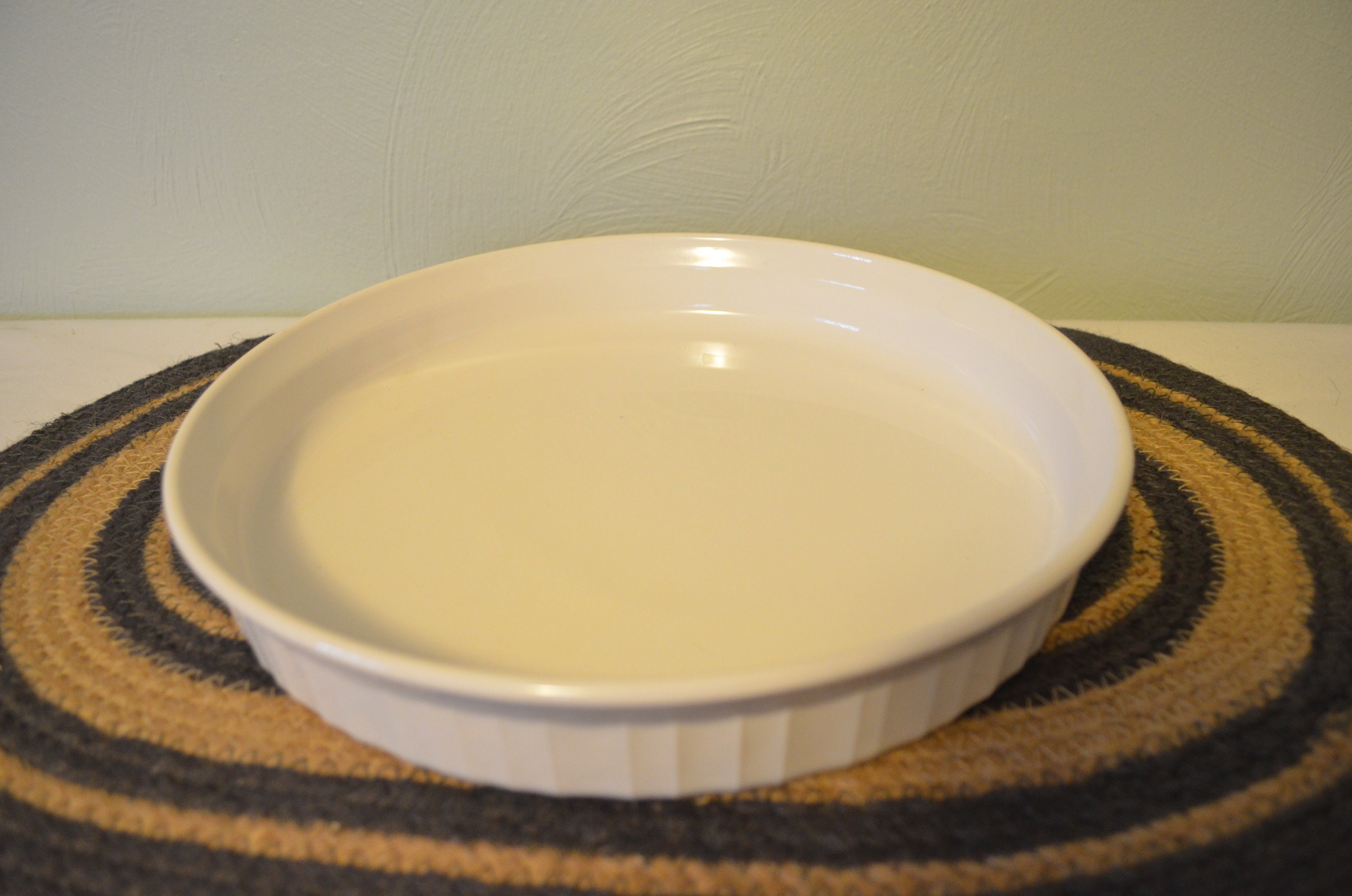Corning Ware Baking Dish 10-1/2 Round Quiche Dish F-3-B | Etsy