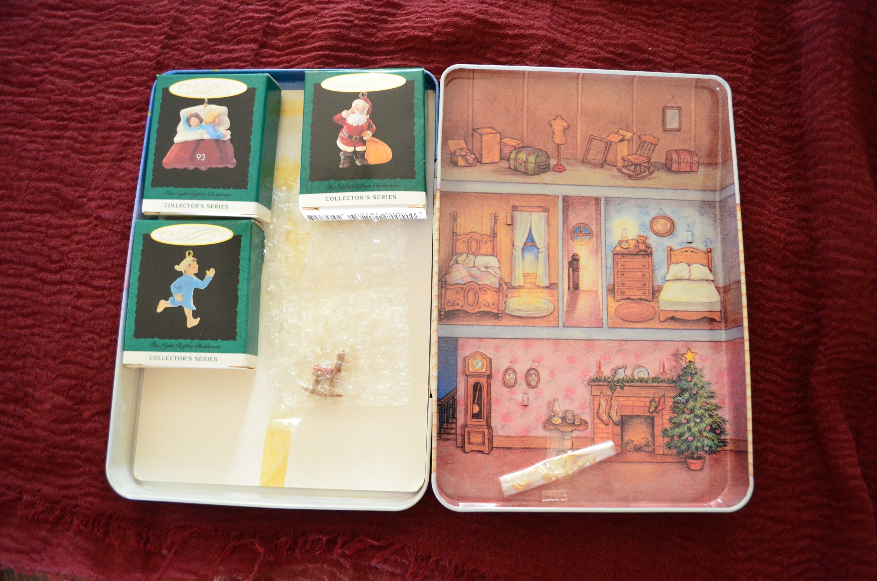 Hallmark Display House Tin Storage Series the Night Before Christmas ...