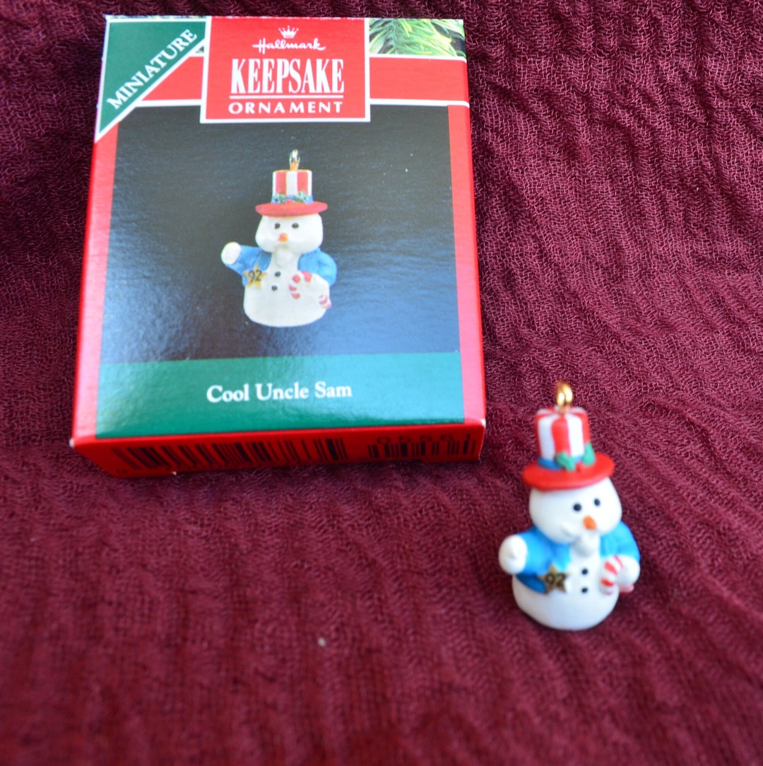 Uncle Sam Vintage Miniature Hallmark Ornament Christmas Tree Decor ...